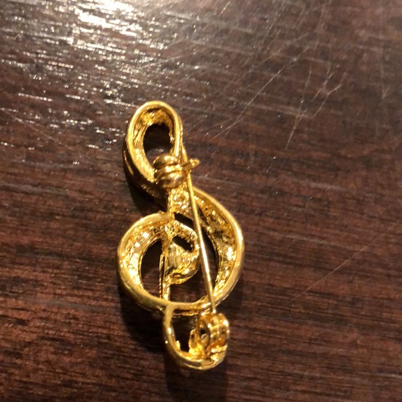 Jewelry | Gold Music Note Brooch | Poshmark